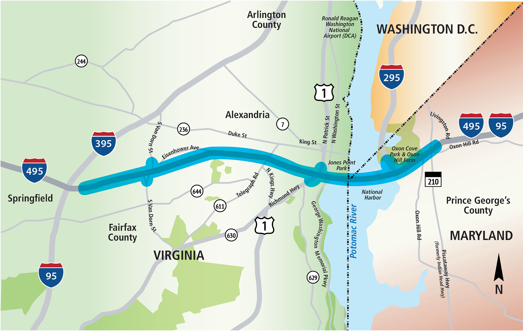 VDOT's study to add express lanes to the south side of Beltway draws ...